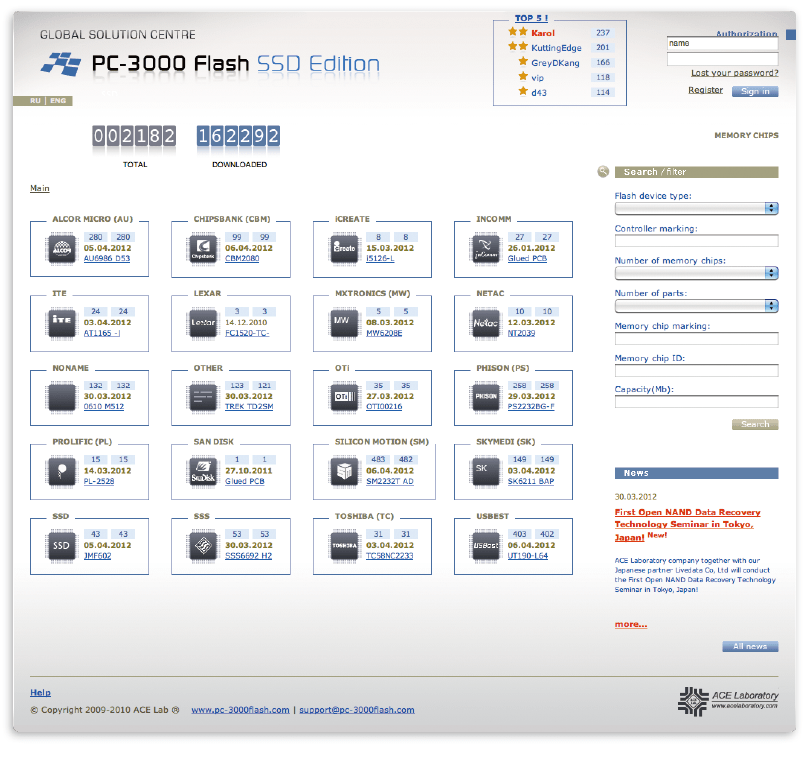 PC-3000 Flash - NANDメモリデータ復旧ツール｜PC-3000 JAPAN